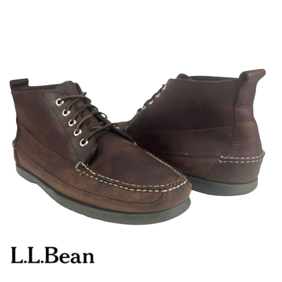 L.L. Bean | Shoes | Ll Bean Signature Mens 1d Brown Leather Jackman ...